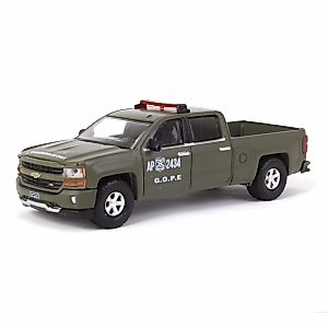 2018 Chevy Silverado Z71 Pickup Police Carabineros de Chile (GOPE) Hobby Exclusive Series 1/64 Diecast Model Car by Greenlight 30384