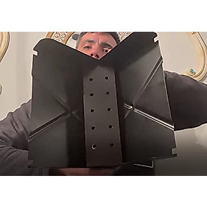 Mini Tabletop Charcoal Grills, Portable BBQ,Fire Pit Bowl, Foldable Heavy Duty Camping Stove, Hibachi Grill, for Indoor and Outdoor Wood Burning, Car Traveling, Backpacking and Picnic