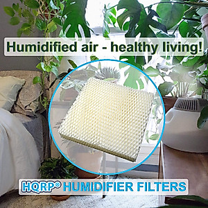 HQRP 2-Pack Wick Filter compatible with Duracraft DH821 DH822 DH822C DH823 DH824 Humidifiers, AC-811 D11-C HC-811 Replacement