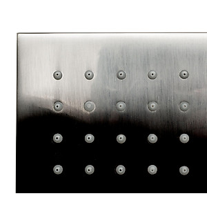 ALFI brand LED12S-PC Polished Chrome 12" Square Multi Color LED Rain Shower Head, 11.75" L x 11.75" W x 0.38" H