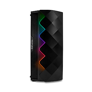 YEYIAN Shoge Gaming PC Desktop Computer, AMD Ryzen 5 5600X 4.6GHz, Nvidia RTX 3070 8GB, 1TB NVMe SSD, 16GB DDR4 3200MHz, ARGB Fans, Windows 11 Home Wi-Fi