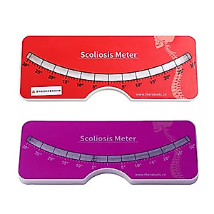 Portable Scoliosis Meter 0‑30° Scoliometer Measuring and Testing Meter Back Spine Diagnosis