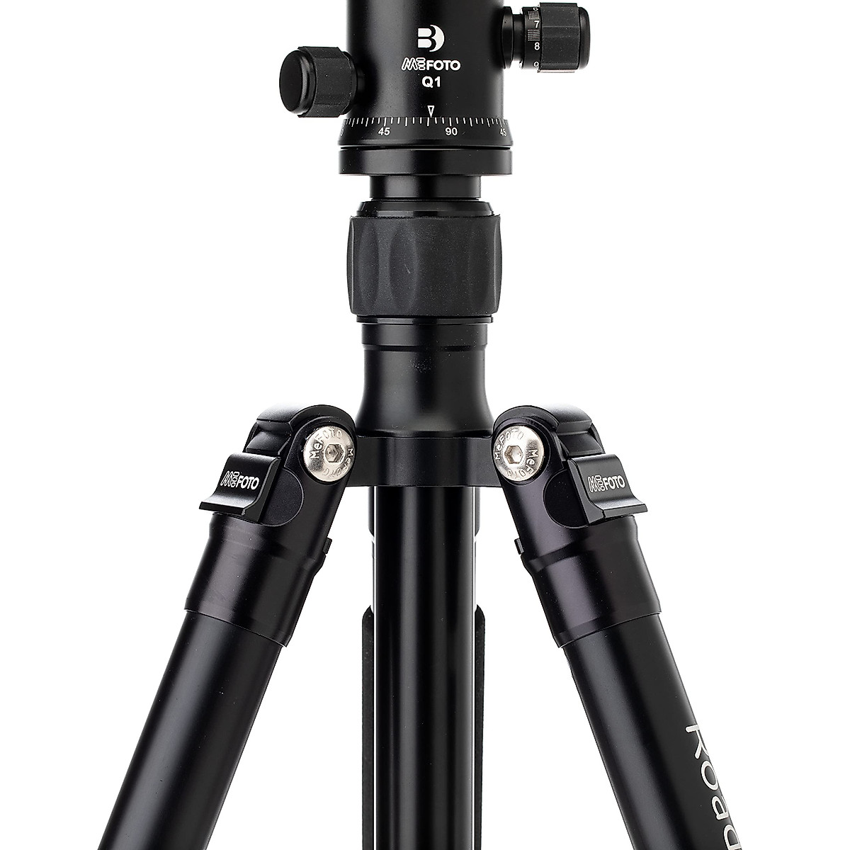 Benro MeFOTO Roadtrip Travel Tripod, Ballhead and Monopod in Black, 1 Series Aluminum Legs, 4 Leg Sections, Twist Leg Locks, Padded Carrying Case (BMRTABLK)