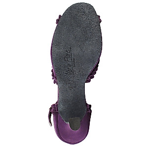 Women's Ballroom Dance Shoes Tango Wedding Salsa Dance Shoes Purple Velvet Sera7001EB Comfortable - Very Fine 2.5" Heel 8 M US [Bundle of 5]