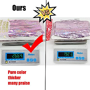 Glitter Pink Fringe Party Curtain - 6.5x9.8 feet, Pack of 2 | LILF Pink Tinsel Streamers Foil Fringe Backdrop Curtain with Non-Marking Tape for Birthday Bachelorette Party Decoration Photo Booth Props