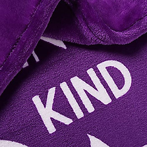 FILO ESTILO Daughter Birthday Gift from Mom, Dad or Both Parents, Daughter Blanket Filled with Words of Encouragement, Daughter Gifts from Mother or Father, Throw 60x50 Inches (Purple)