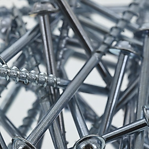 Milescraft 7356 Wood Pocket Hole Screws - #7 x 2-1/2" Washer Head with Coarse Thread (250pc.), Torx Drive Self-Tapping, for Indoor Use