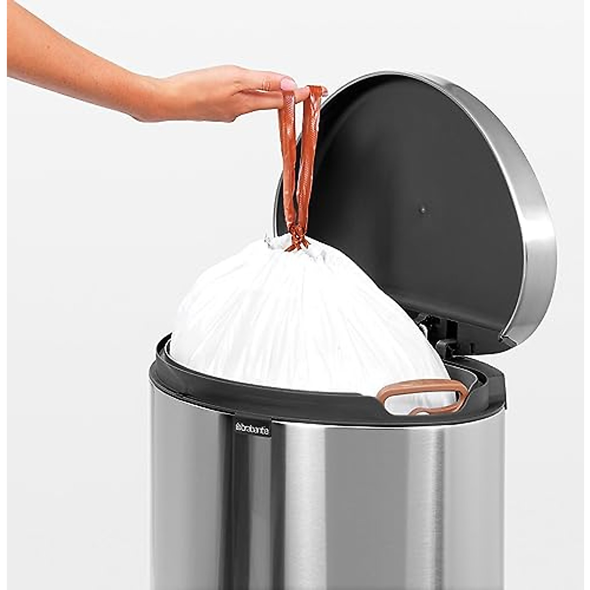 Brabantia Step-On Trash Can Flatback+ 10.6 Gallon