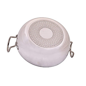 Sahishnu Online & Marketing Indian Kadai,Frying Pan,Aluminum Indian Kadai, Aluminum Kadai Size No. 13
