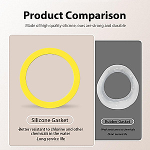 Flush Valve Seal for Kohler, 2 Pack Upgraded Silicone Material Toilet Replacement Tank Parts Canister Flush Valve Kit Gasket for K-GP1059291