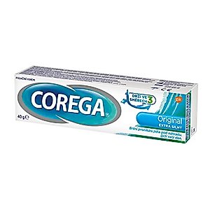 Corega Denture Adhesive Cream Original Extra Strong 40 g
