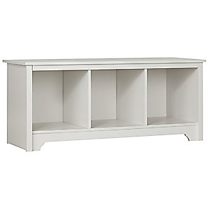 South Shore Vito Cubby Storage Bench, Pure White