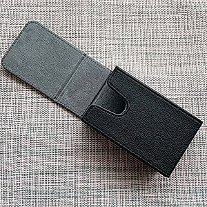 Black Lotus 80 Cards Capacity Tarot Cards Storage Box PU Leather Oracle Organizer Storage Case Game Double Layer Collection Flip Cover Tarot Holder (Black), tarot box