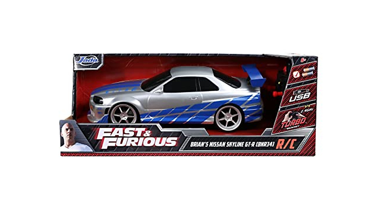 Jada Toys Fast & Furious Brian's GT-R R/C Car | 1:16 Scale