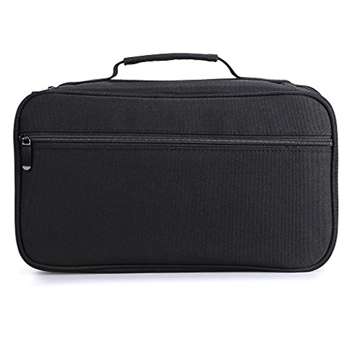 BTSKY Art Marker Carrying Case Lipstick Organizer-60 Slots Canvas Zippered Markers Storage for Touch Spectrum Noir Paint Sharpie Markers, Empty Wallet Only (Black)