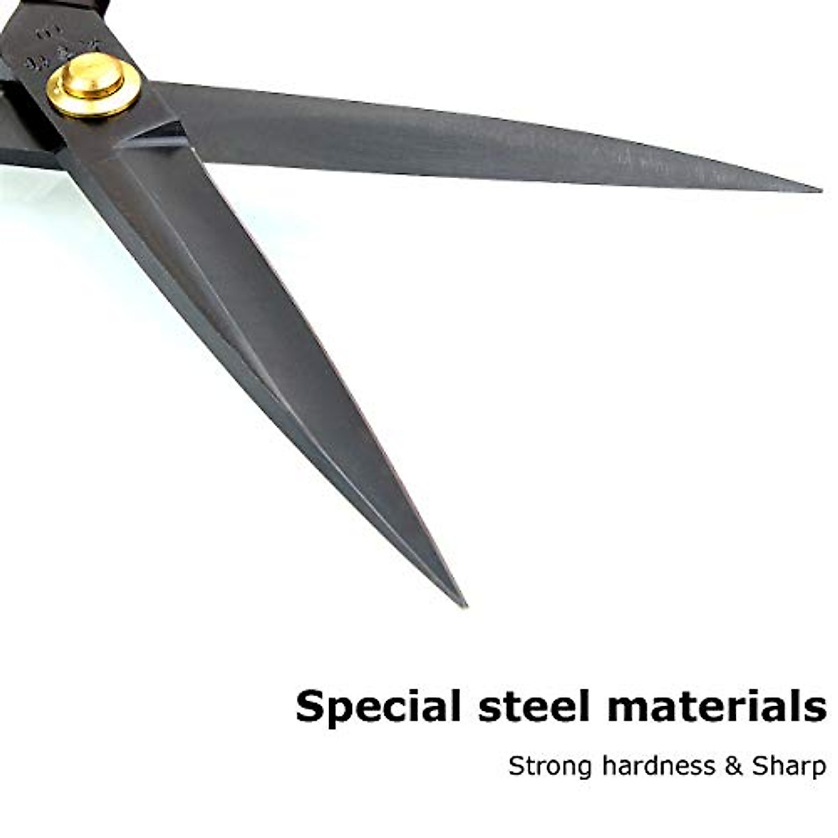 ABuff 10 Inch Left Handed Scissors for Lefty, Sewing Scissors with Thread Snip, Bent-left Dressmaker Shears with Box, Black