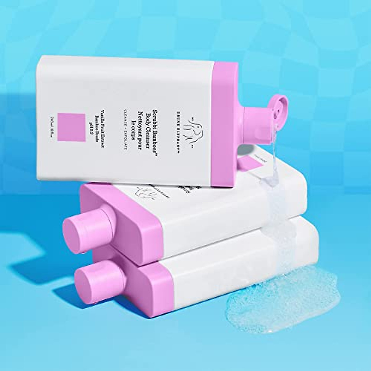 Drunk Elephant Scrubbi Bamboes Body Cleanser - Moisturizing, Exfoliating Bamboo Beads (240 mL / 8 Fl Oz)