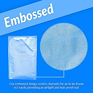 Reli. Vacuum Sealer Bags 8x12 in. | 200 Bags | Pre-Cut Embossed Vacuum Bags for Food | BPA Free | Vacuum Sealer Bags for Sous Vide, Food Freezer Storage/Food Prep | Quart Size, Clear