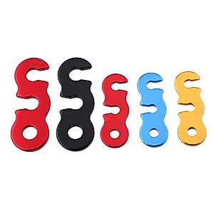 10pcs Aluminum Guyline Cord Adjuster Tent Tensioners Wind Rope Buckle Camp Rope Adjuster for Tent Camping Hiking Backpacking Outdoor Activity (BlueM) Tent Guide Rope