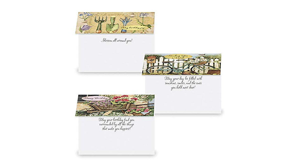 Susan Winget Birthday Greeting Cards Pack – 20 Elegant 5x7 Cards