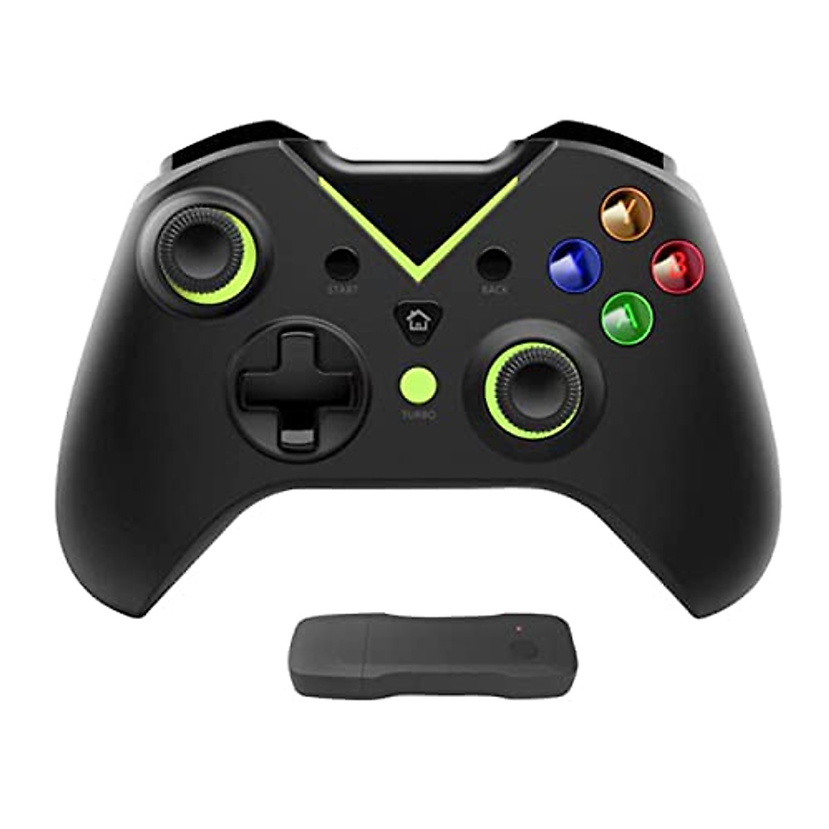 QUMOX Game Controller Joystick for X-box-One X-Series X PS3 Console Gamepads with 2.4G Receiver