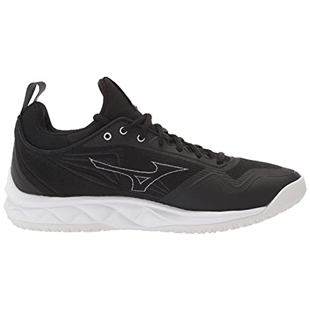 Mizuno 2 Wave Luminous Women's Volleyball Shoe 9 (0900), Black/White, 9