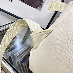 DINGZZ Large Capacity Drawstring Backpack Multi-Pocket Waterproof Nylon Book Bag College Girl Backpack (Color : Black, Size : 35 * 15.5 * 44CM)