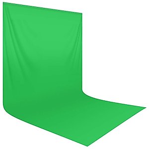 Hemmotop Green Screen Backdrop, 10 x 20 ft Chromakey Greenscreen Background,Large Seamless Green Backdrop Background Cloth,for Photography,Zoom,Live Streaming