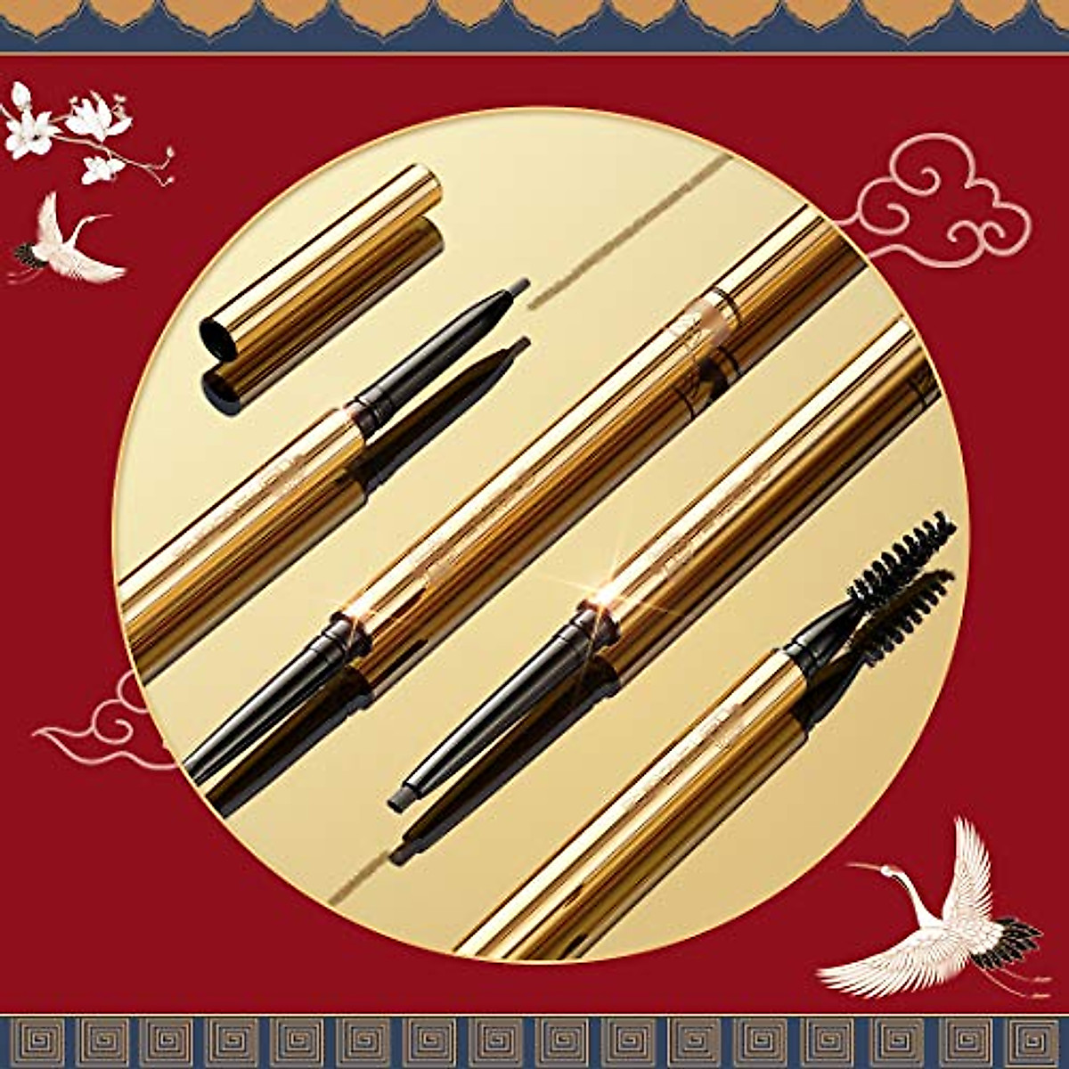 ZEESEA [Palace Identity] Eyebrow Pencil，Makeup Infallible Long-Lasting Eyebrow pencil, Ultra-Fine Felt Tip, Quick Drying Formula, Derived from Oriental Aesthetics