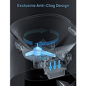 Rellorus Automatic Cat Feeders, 5L/21Cups Pet Food Dispenser for Two Cats, Timed Cat Feeder with Double Bowls, 48 Portions 6 Meals Per Day for Cat and Dog, 10s Meal Call