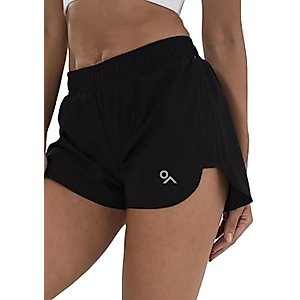 GYMCO | Women's Short StormBreaker - Sports Shorts with Sweat Technology, Shorts for Training. Black/Black