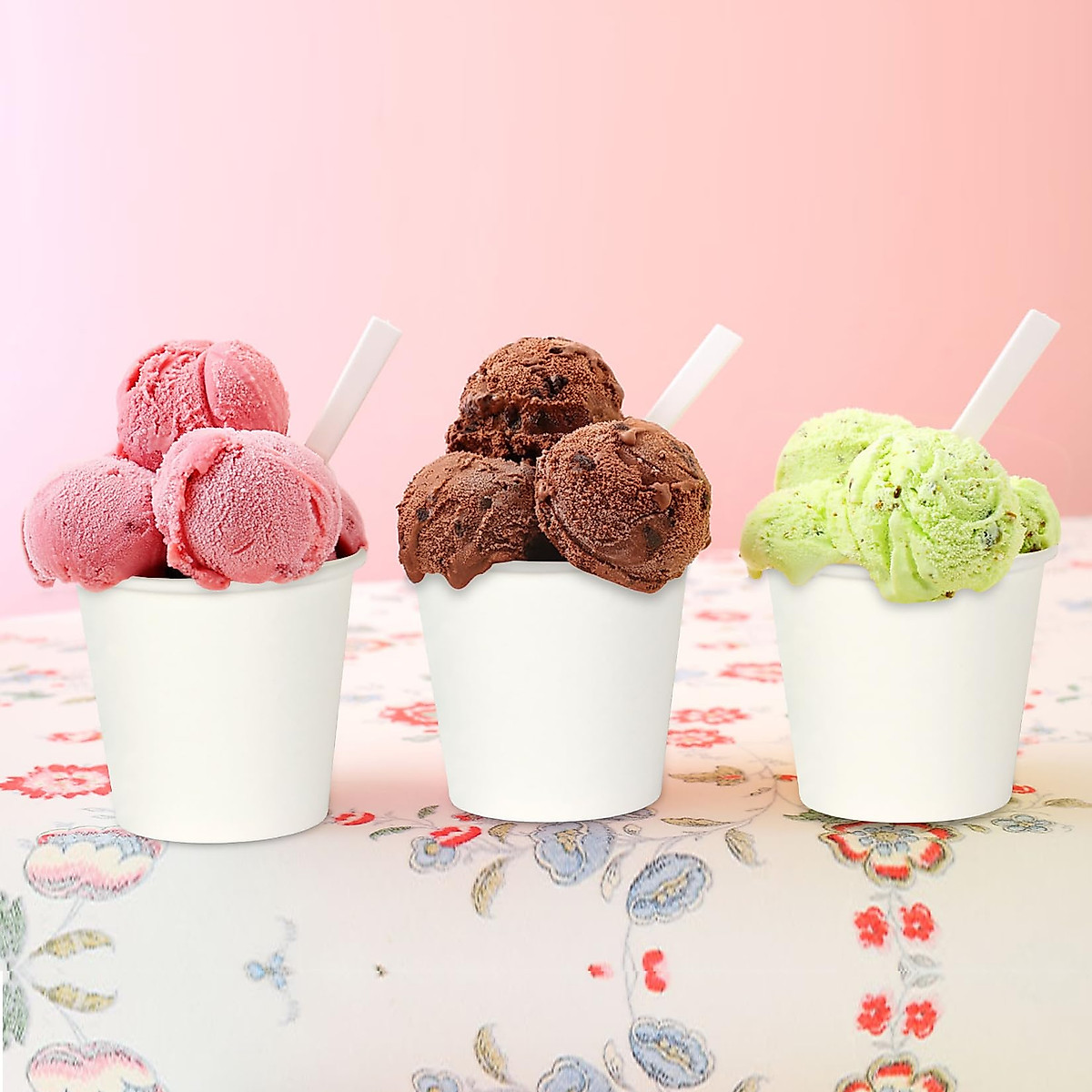 Yes!Fresh [500Count] 3oz Disposable Paper Cups,Hot/Cold Beverage Drinking Cup，Small Paper Cups for Bathroom and Mouthwash (3 oz, 500 Count, White)