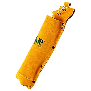 AP AllyProtect.com Flame Retardant split cowhide leather electrodes/welding rod bag (Golden)