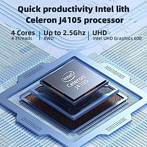 SGIN Laptop 4GB DDR4 128GB SSD, 15.6 Inch, Celeron CPU Ultrabook Laptops Computer with 2xUSB 3.0, Mini HDMI, Bluetooth 4.2, Dual Band WiFi, 5000MAH