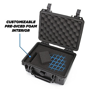 CASEMATIX Waterproof Trading Card Case for 550 Cards - Hard Shell Trading Card Box with Customizable Foam Compatible with Magic The Gathering, Cards Against Humanity and Standard TCGs