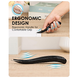 KTRIO Staple Remover Professional Magnetic Easy Staple Removers Stapler Remover Staple Remover Tool Staple Puller Remover Staple Pullers for Office, School and Home, 3 Pack Black