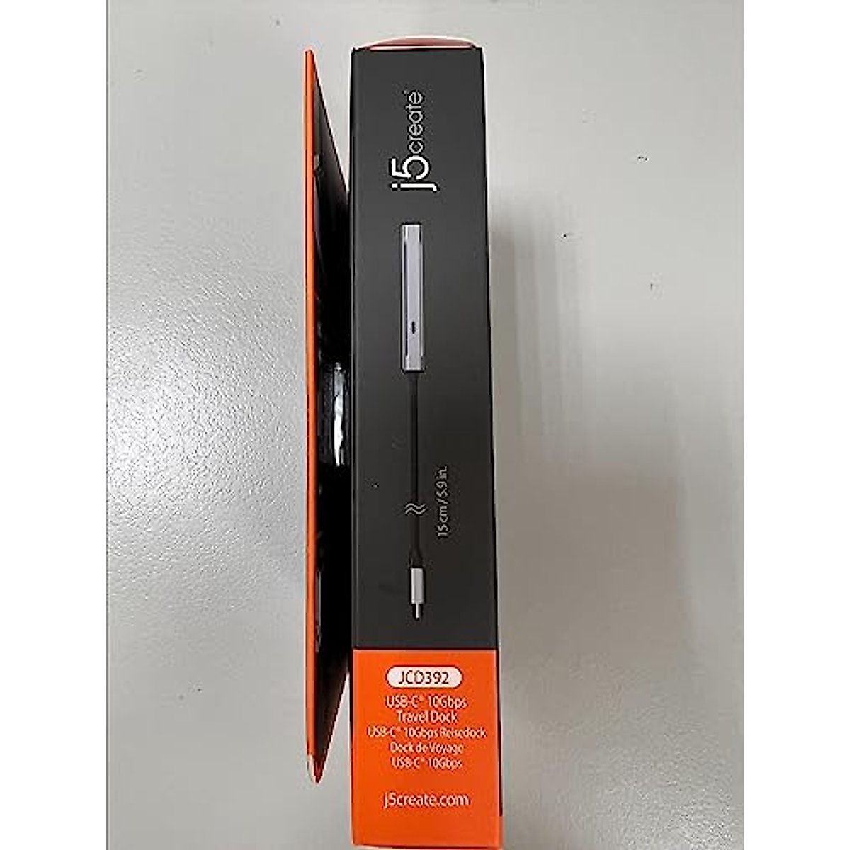 j5create USB C Hub - 4K 60Hz HDMI, 2 USB-A 10Gbps, USB-C 10Gbps with PD 100W, Ethernet, | Multiport Adapter for MacBook, ChromeBook, XPS, Surface Pro (JCD392)