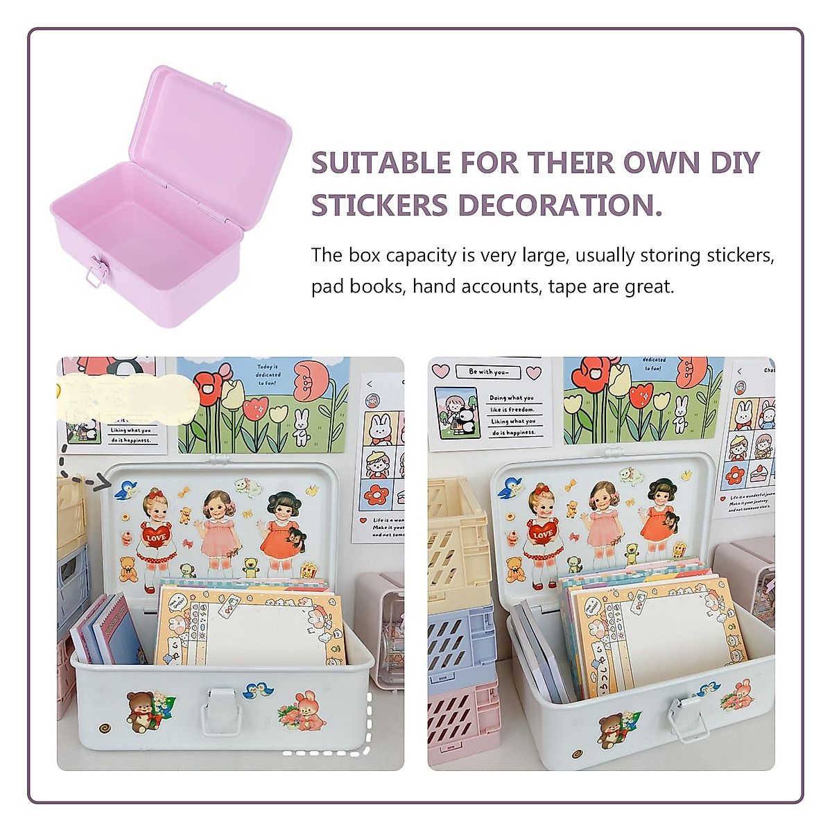 Cabilock 1pc Box Snack Metal Nesting tins Drawer Box Storage Rack Household Trash Box Simple Sundries Holder Storage Container Hinge Tray Mini Hinges Rectangle Jewelry Box Seal