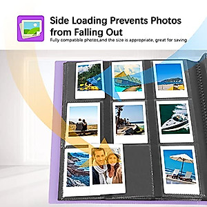 432 Pockets Photo Album for Fujifilm Instax Mini Camera, Polaroid Camera, for Fujifilm Instax Mini 11 12 9 40 Evo Liplay 8 7+ Instant Camera, Photo Album for Polaroid Kodak HP Zink 2x3" Photo (Purple)