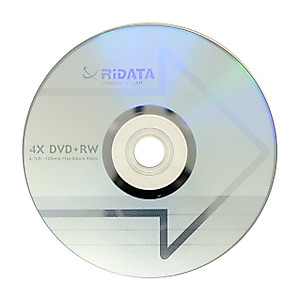 150 Pack Ridata DVD+RW 4X 4.7GB Silver Logo Rewritable DVD Plus RW Re-writable Blank Recordable Media Disc