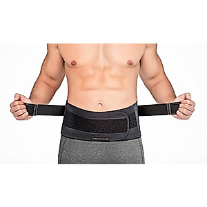 Copper Fit Unisex Adult Pro Back Belt Compression Brace Cummerbund, Black, 2XL 3XL US
