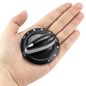 AMI PARTS 4 Pack 74011287 Gas Range Burner Knob Black Compatible with Maytag gas stove knobs AP4100044, PS2088607, 74011287(4 Pack)