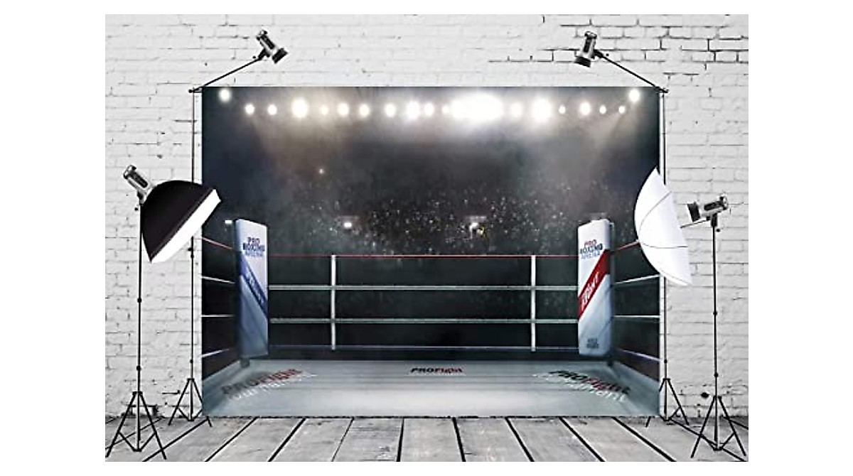 BELECO 7x5ft Boxing Ring Backdrop for Parties