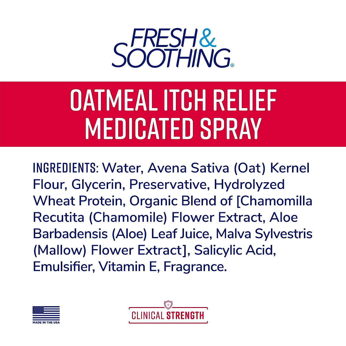Naturel Promise Fresh & Soothing Oatmeal Itch Relief Medicated Spray, 8oz