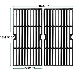 EasiBBQ Cast Iron Grill Grates for Charbroil 463633316 463672416 463642116 463250212 463672016 463672216, Cooking Grate for G460-0500-W1 G309-0019-W2 463631410 463251414 463672019 463672219 463645015