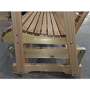 Kilmer Creek 6' Natural Cedar Settee Glider, Amish Crafted