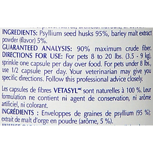 Virbac Vetasyl Fiber Supplement (100 Capsules)