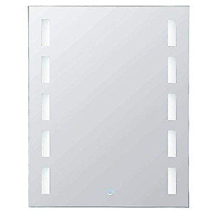 Fine Fixtures Bathroom Medicine Cabinet, Aluminum, Recessed/Surface Mount, Mirrored w/LED (24")