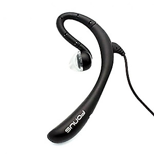 LG Aristo Compatible Wired Headset Mono Handsfree Earphone 3.5mm Headphone Boom Microphone Single Earbud [Black]