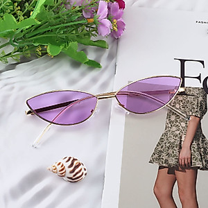 FEISEDY Fashion Designer Sunglasses Retro Small Petals Shape Arc Temple Design B2298